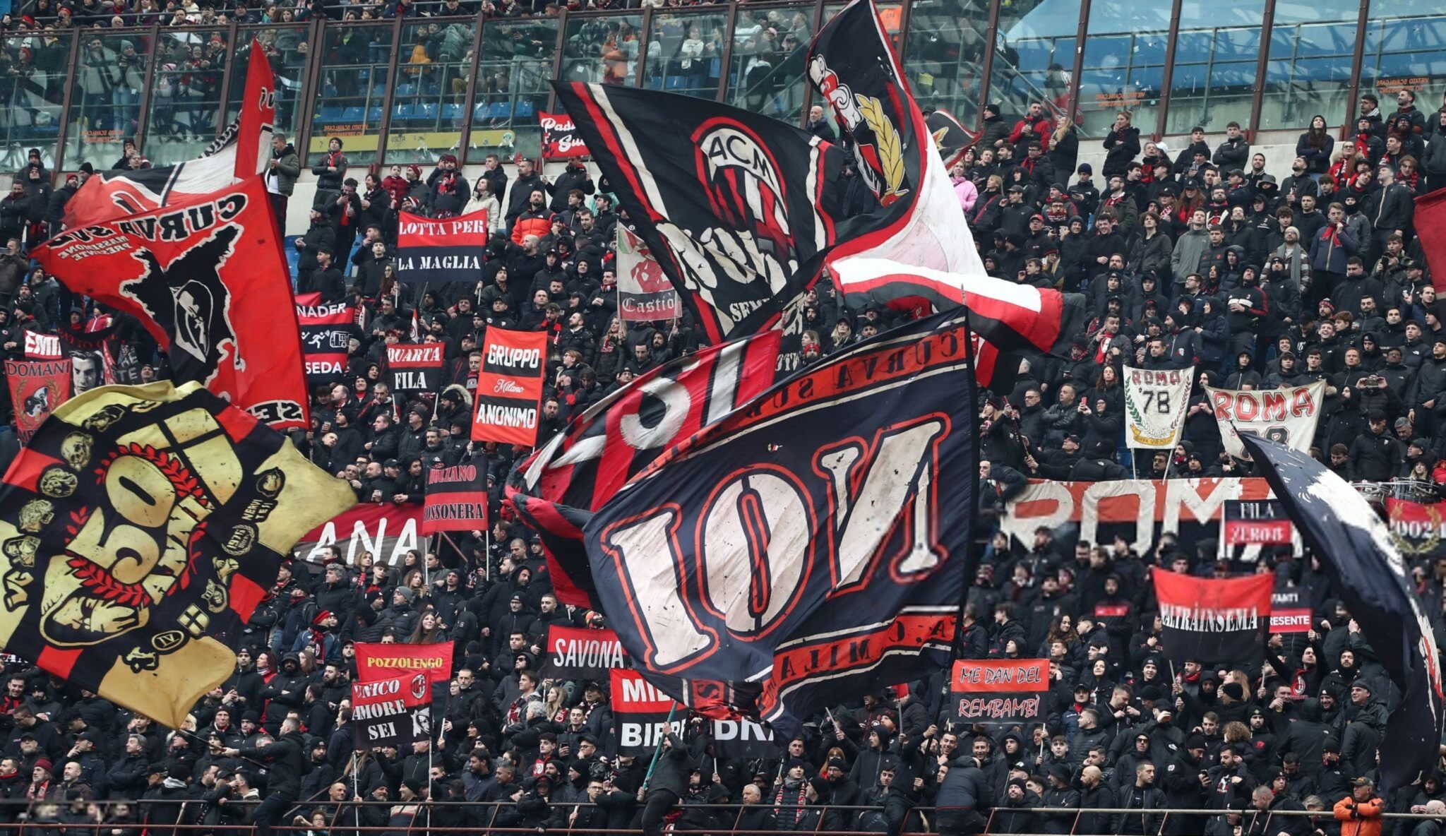 Banners will be displayed upside down during Milan - Udinese match ...