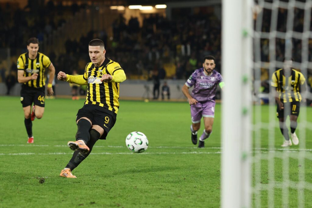 Ex AC Milan striker Luka Jovic scores four goals in one night for AEK
