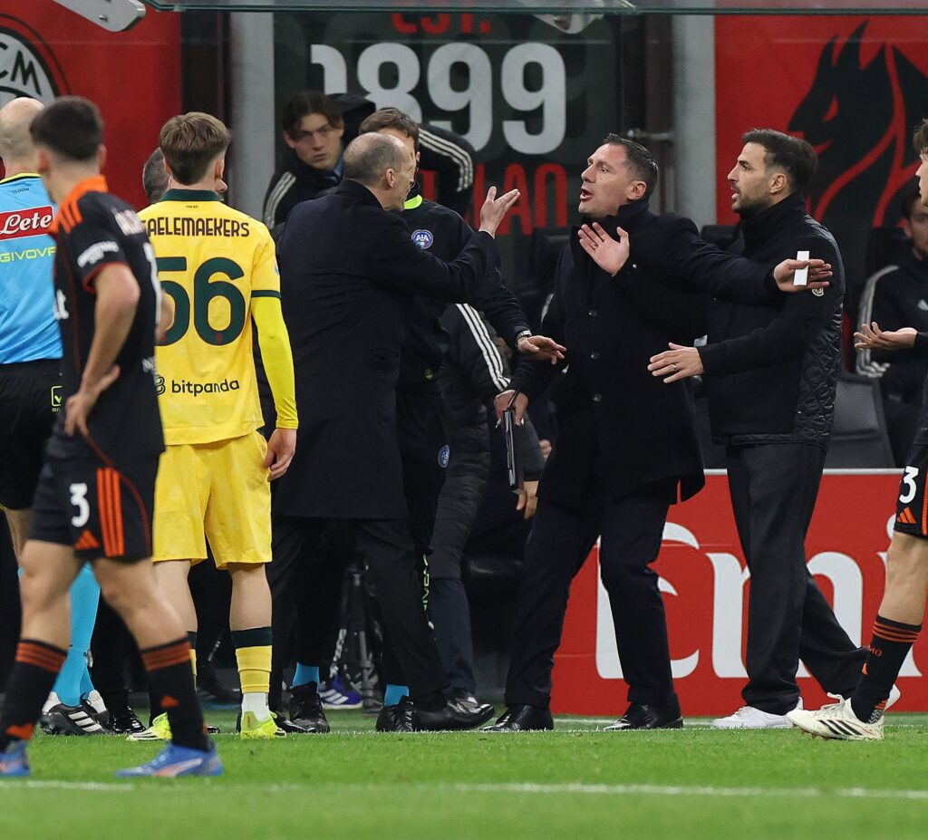 AC Milan coach Allegri suspended one match, Saelemakers one booking ...